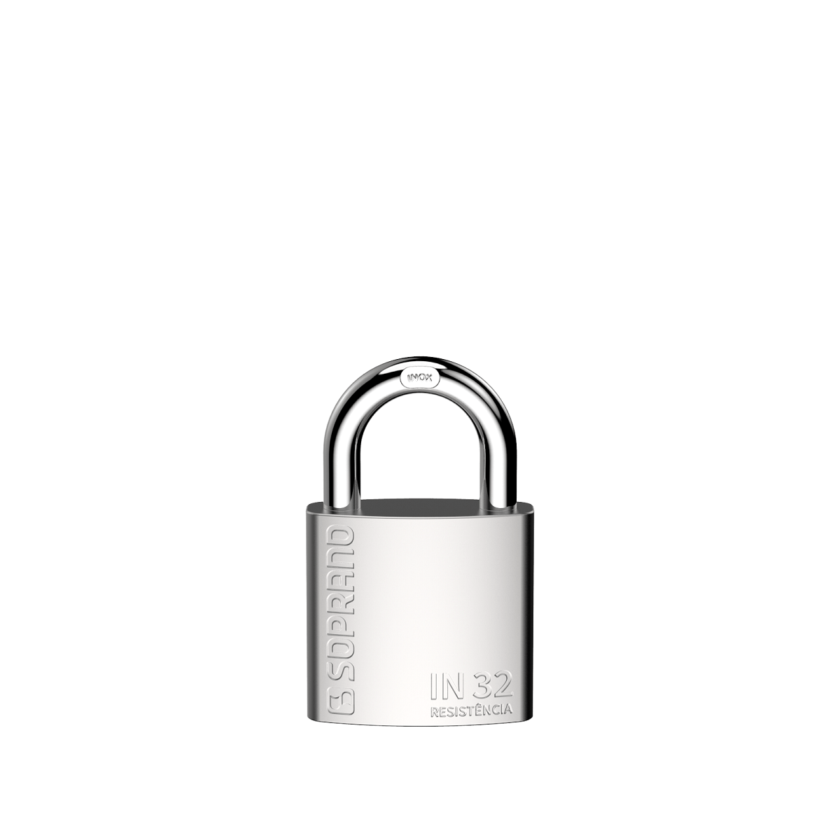 Cadeado de Inox 32mm Escovado IN32 - Soprano - Soprano